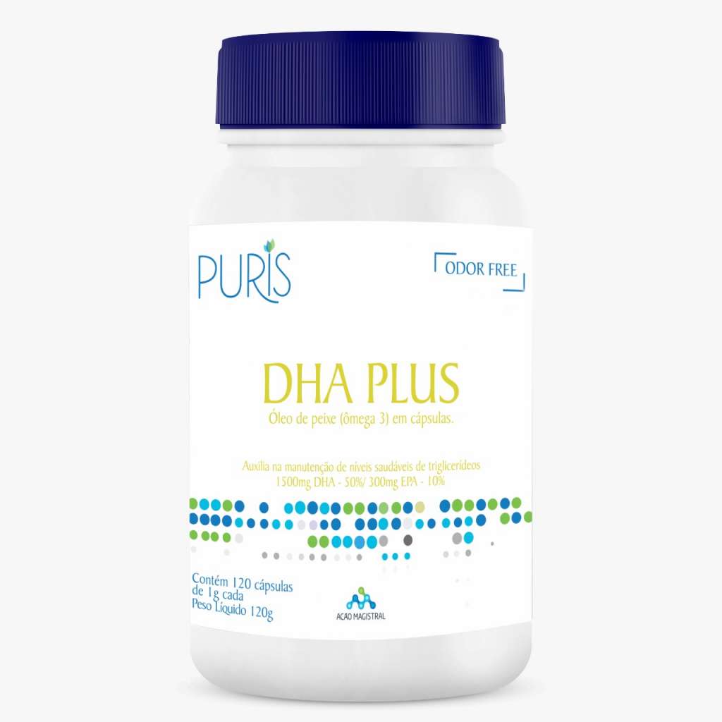 DHA Plus 1g c/120 Capsulas – Puris - São Geraldo Manipulação